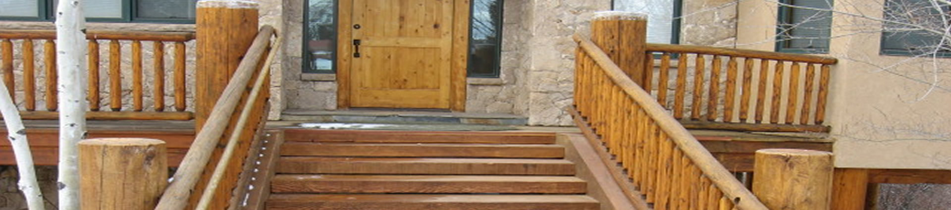 Log Stairs - Top Notch Logworks